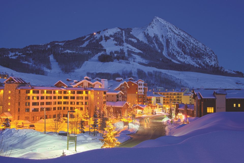 Wintersport in Crested Butte in Colorado, Amerika